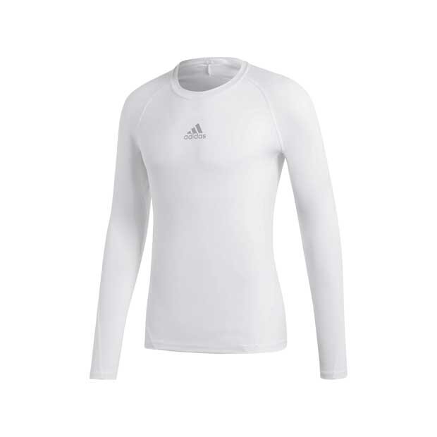 adidas Alpha Skin Funktionshirt langarm weiß - Absolute Teamsport ...